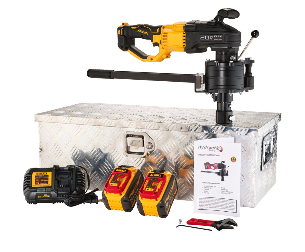 Hydrant Buddy | Cordless Battery Powered Valve Exerciser | HydroVerge