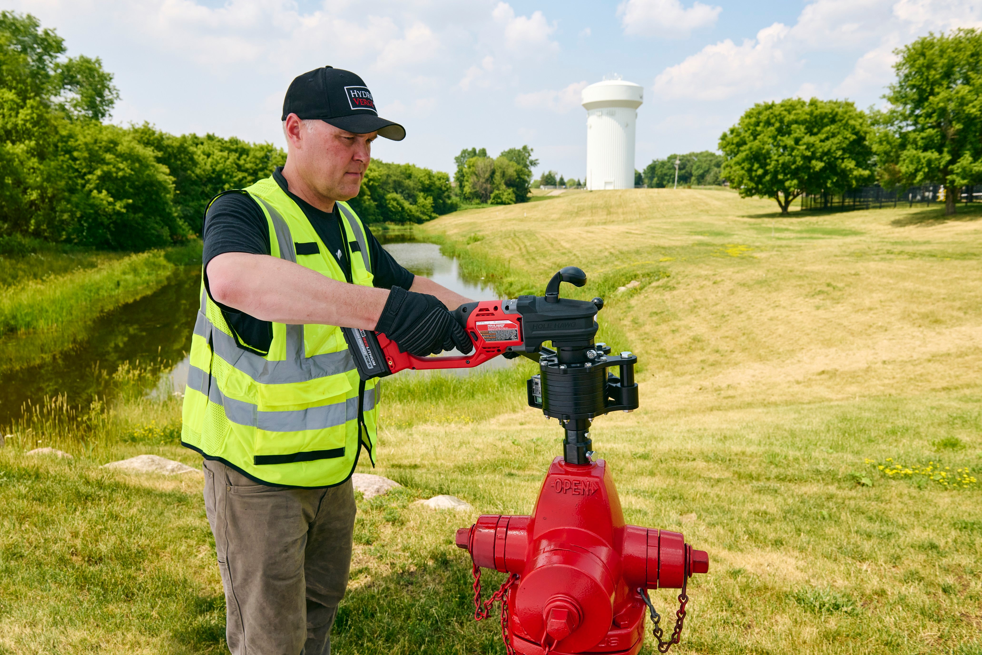 Hydrant Buddy | Cordless Battery Powered Valve Exerciser | HydroVerge